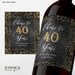 60th Birthday Wine Label Personalized Any Age Milestone - Etsy