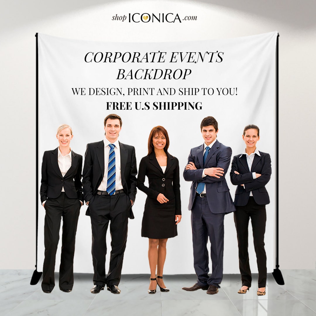 Custom Fabric Backdrop Corporate Events,fabric 8 Oz.photo Backdrop ...