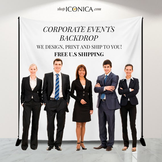 Custom Fabric Backdrop Corporate Events,Fabric 8 oz.Photo Backdrop ...