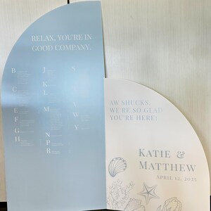 Nautical Wedding Seating Chart, Coastal Beach Theme Foam Board Sign - Etsy