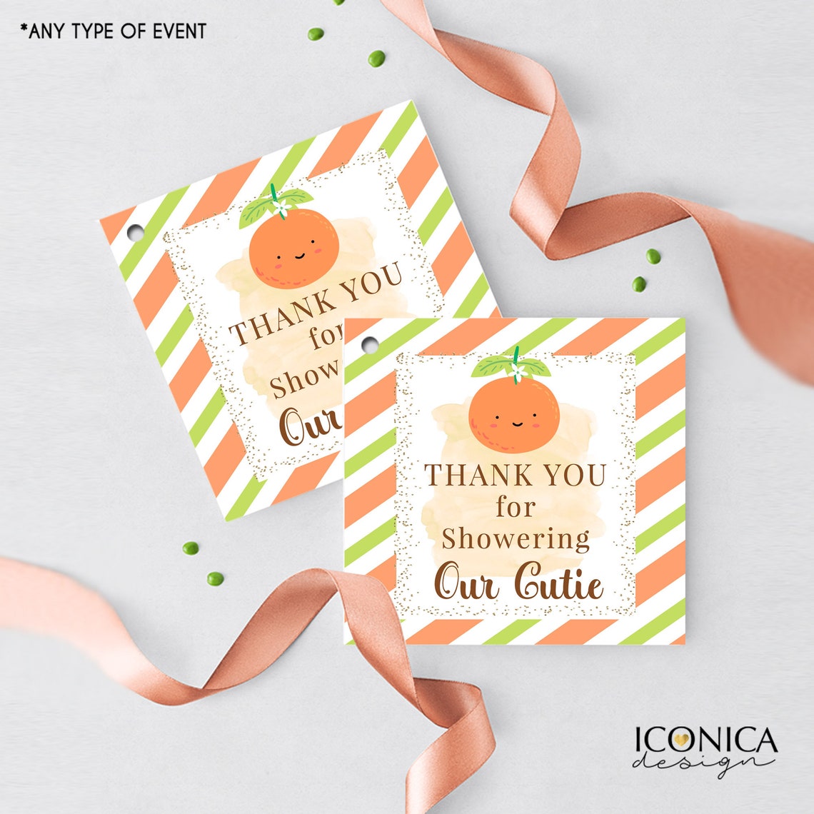 Little Cutie Favor Tags Little Cutie Thank You Tags Gift | Etsy