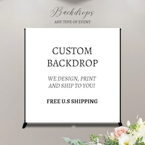 Custom Backdrop Vinyl Photo Backdrop Digital File or Printed and ...
