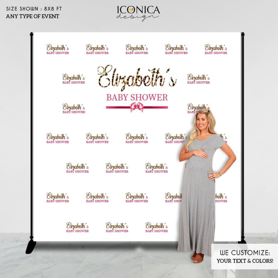 Animal Print Photo Booth Backdrop, Cheetah Print, Safari Baby Shower ...