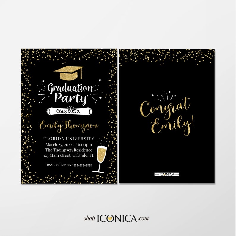 Graduation Party Invitation Virtual Grad Party Invitation we | Etsy