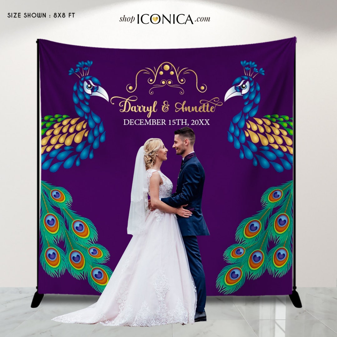 Peacock Wedding Backdrop, Peacock Wedding Decor, Peacock Party Decor ...
