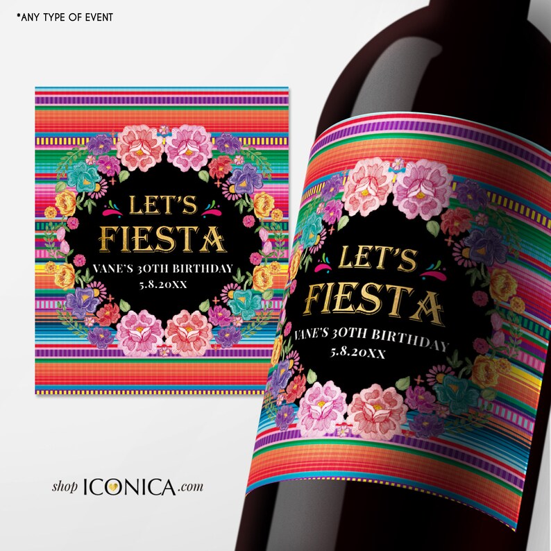 Floral Thank You Cards Fiesta Theme Cards Let's Fiesta - Etsy