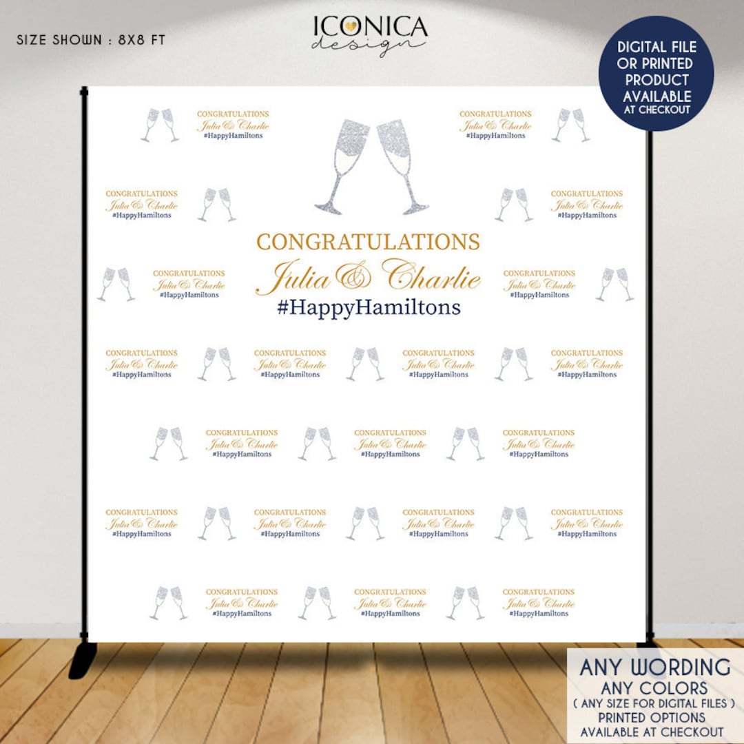 Wedding Backdrop,custom Step and Repeat Backdrop,engagement Party ...