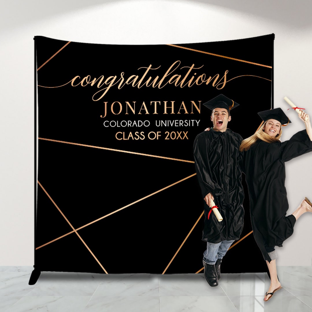 Graduation Backdrop 2023-2024 Modern Graduation Photo Backdrop Printed ...