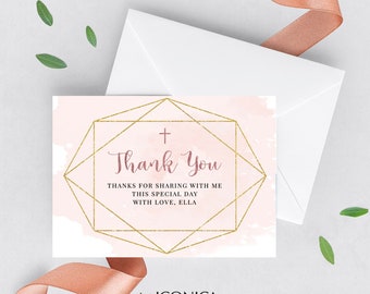 Geometric Thank You Cards - Etsy