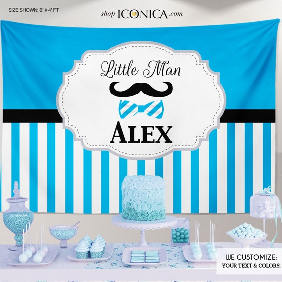 Little Man Baby Shower Banner