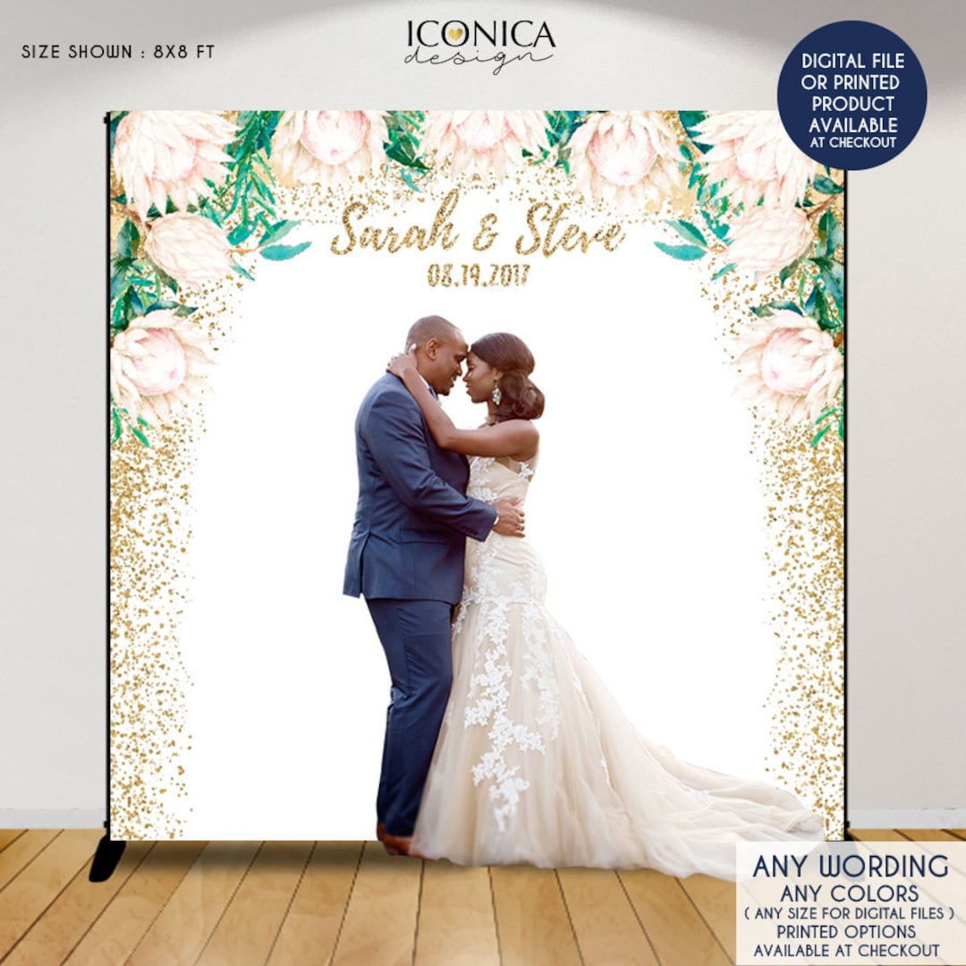 Wedding Photo Booth Backdrop, Custom Step and Repeat Backdrop ...