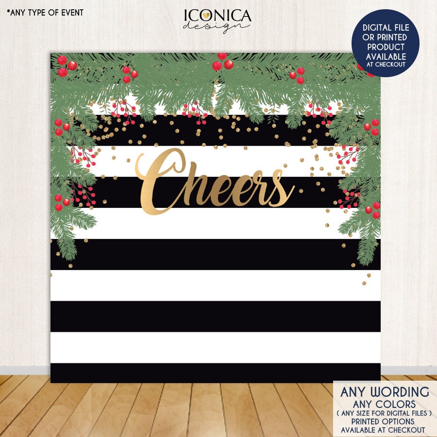 Christmas Photo Booth Backdrop Christmas Party backdrop | Etsy