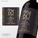 60th Birthday Wine Label Personalized Any Age Milestone Birthday ...