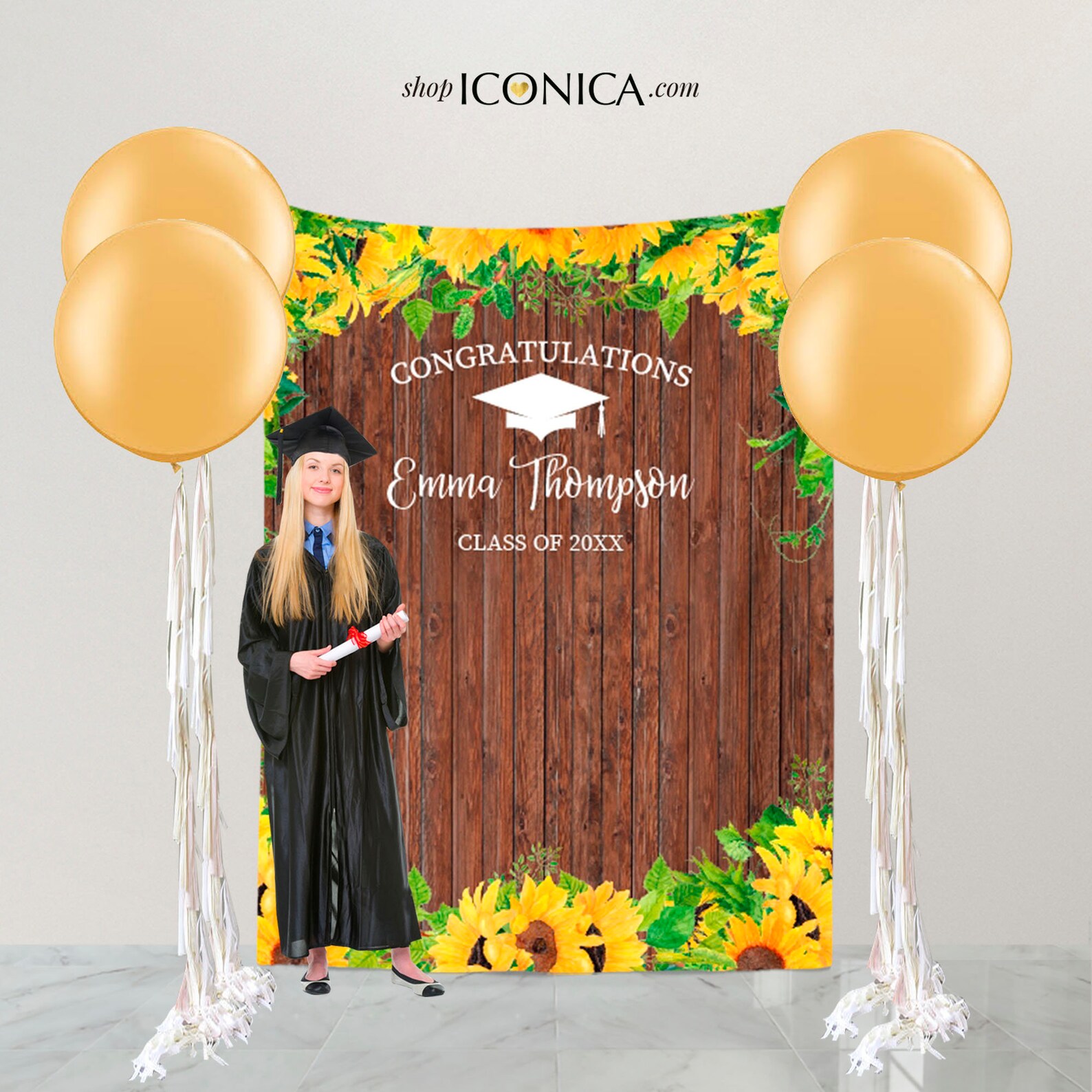 Graduation Party Photo Backdrop Rustic Graduation Party Step - Etsy