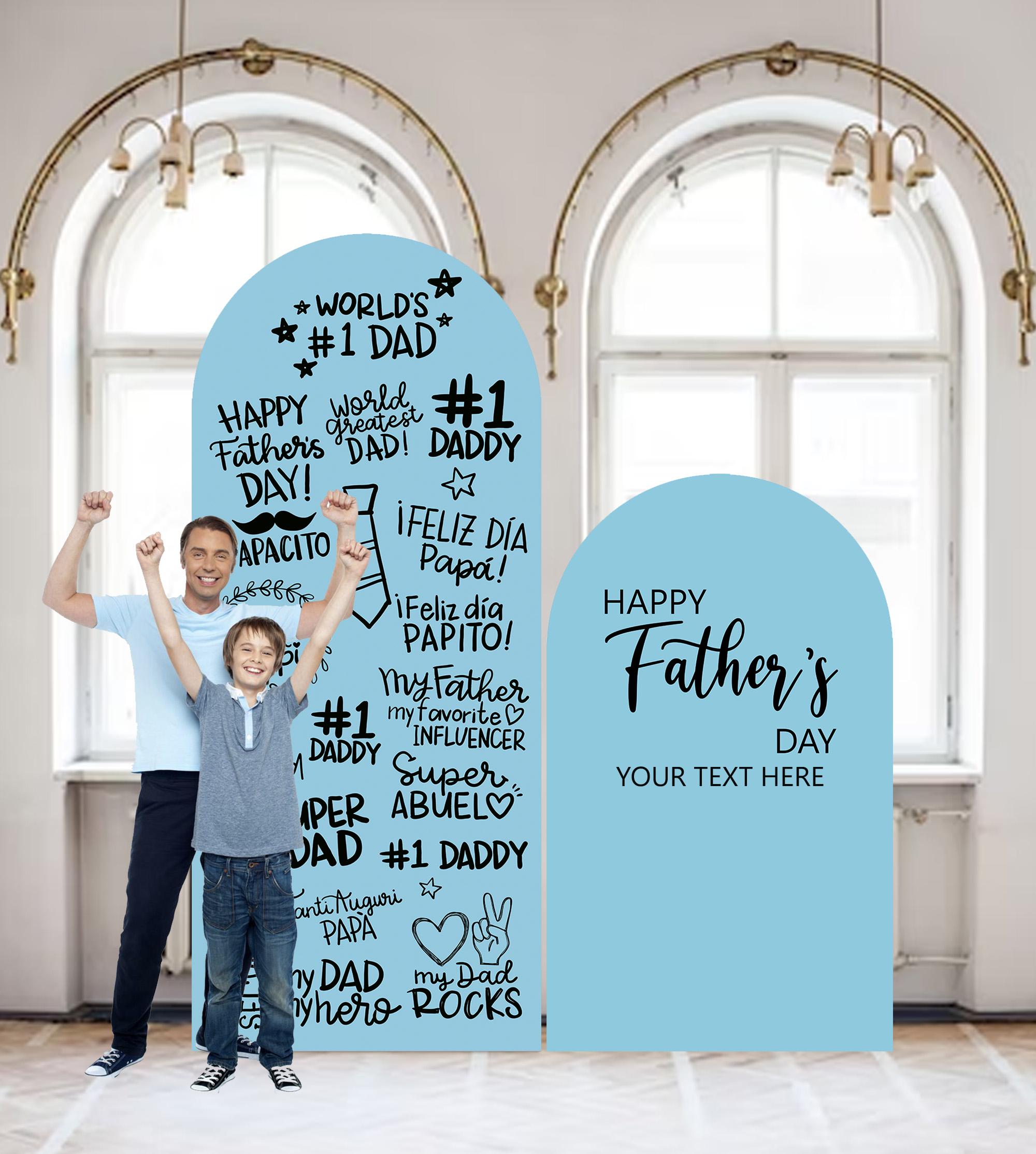 Custom 'rad Like Dad' Father's Day Backdrop Sign - Etsy
