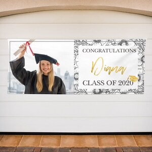 Graduation Backdrop Personalized Vinyl Banner,virtual Graduation Any ...