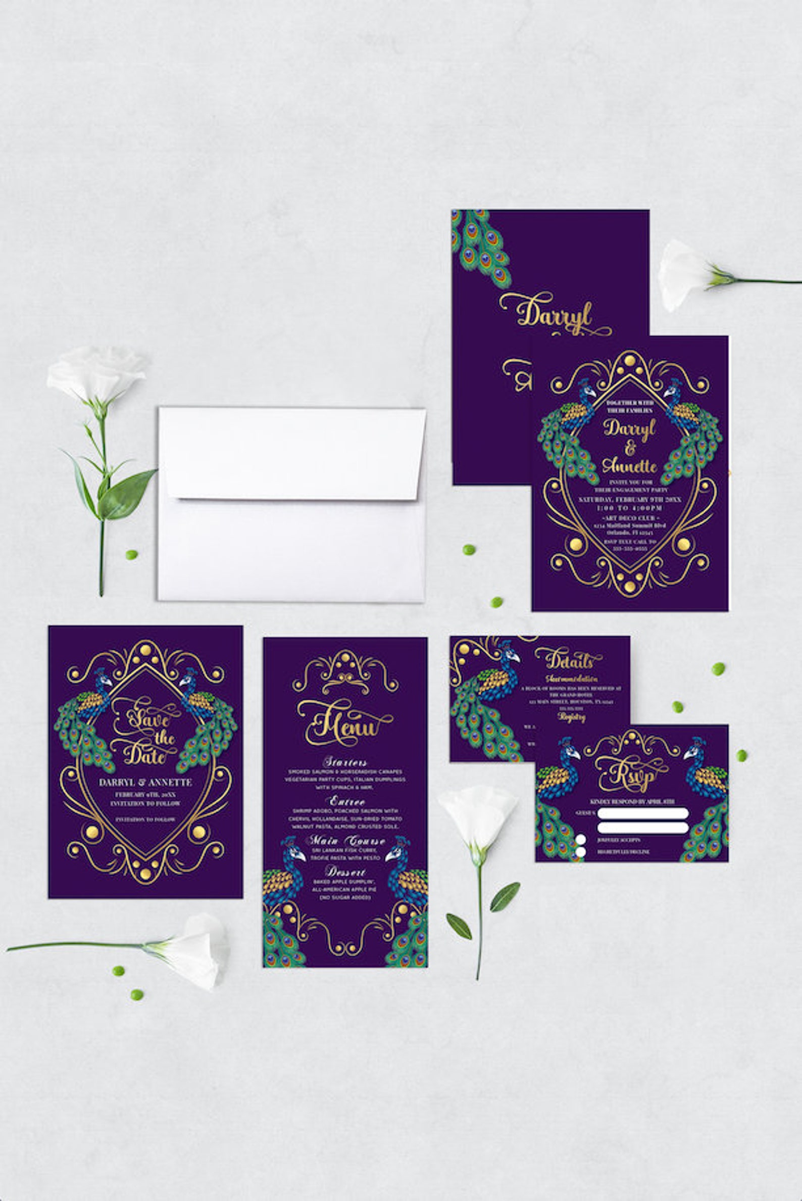 Peacock Table Numbers 5x7 Table 1 to 25 Made to Match - Etsy