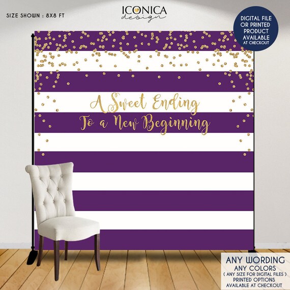 Retirement Party Backdrop, Retirement party decor, A sweet ending to a ...