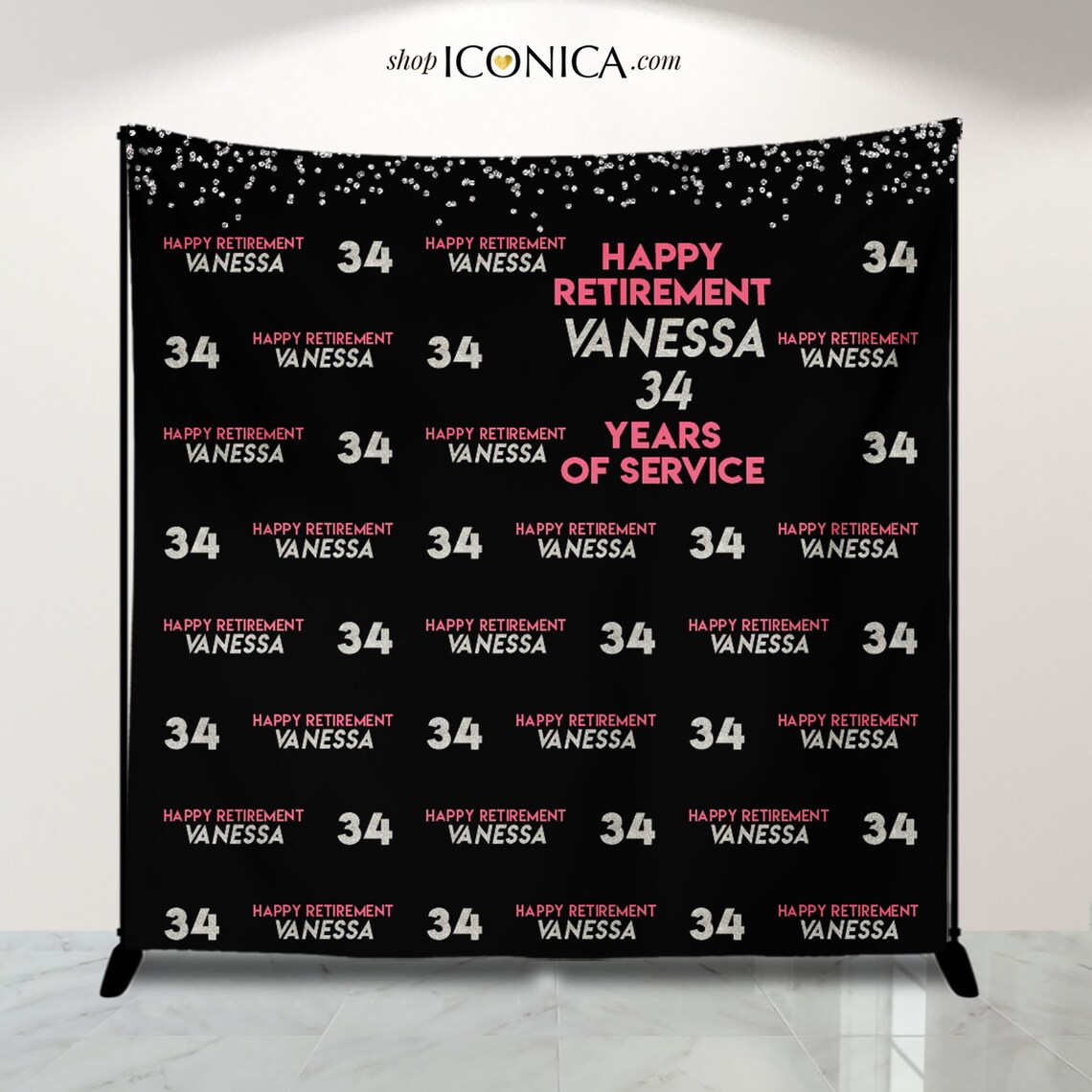 Retirement Photo Booth Backdrop Happy Retirement Banner - Etsy