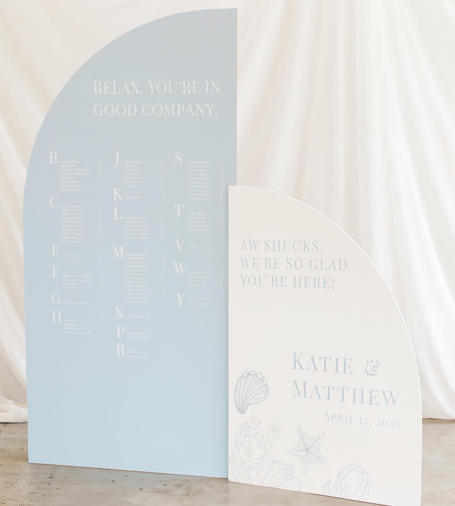 Nautical Wedding Seating Chart, Coastal Beach Theme Foam Board Sign - Etsy