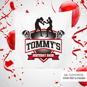 Boxing Photo Booth Backdrop, Custom Step and Repeat Backdrop, Boxing ...