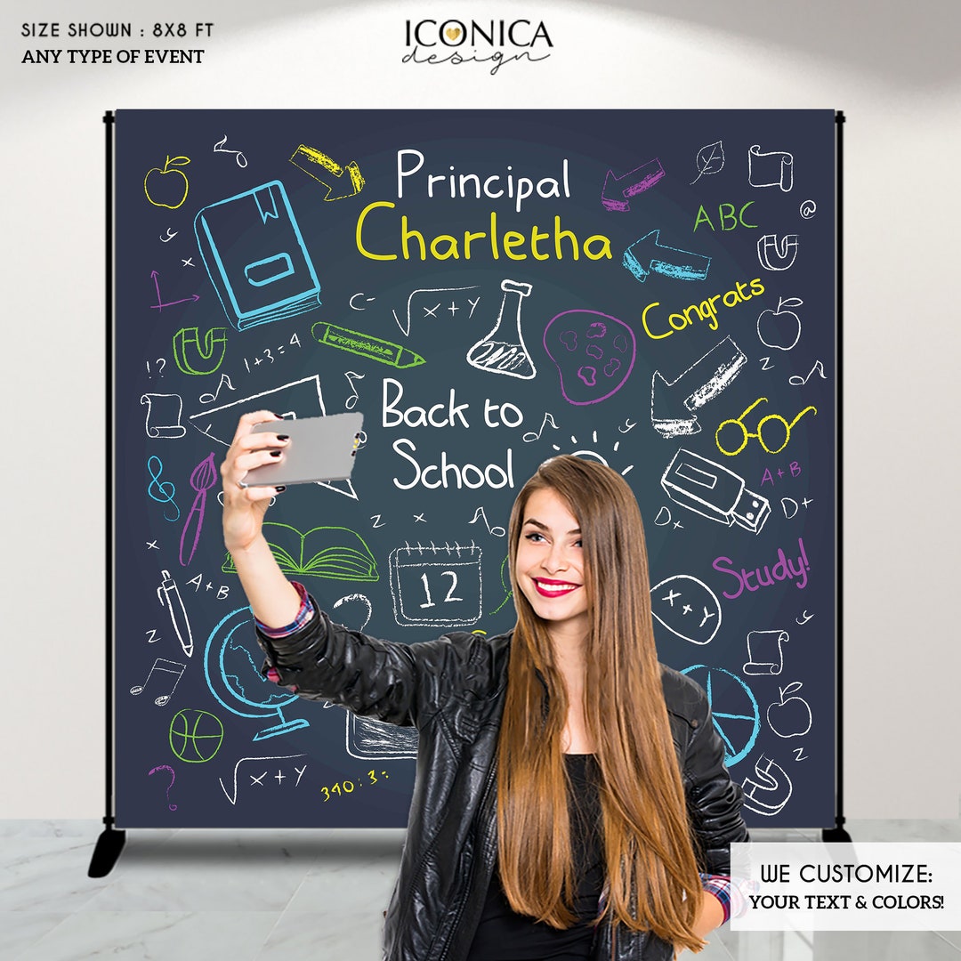 Back to School Backdrop, Backdrops Back to School, Retirement for ...