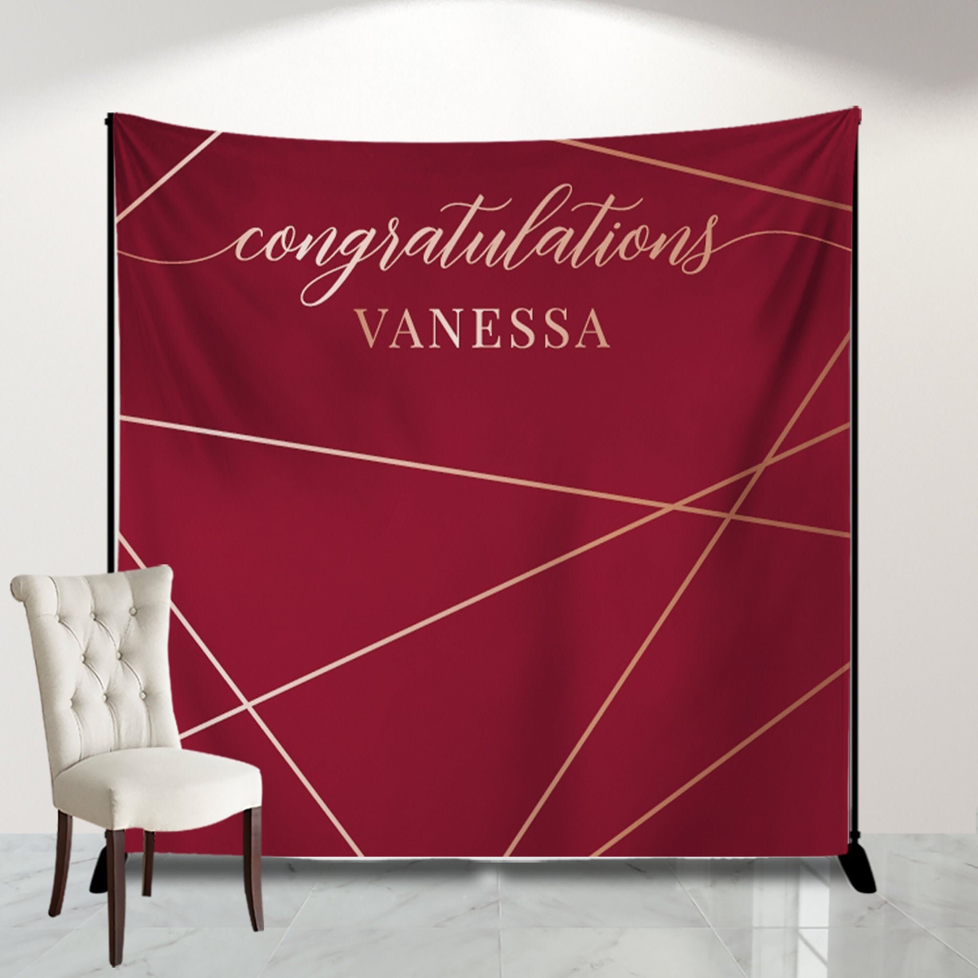 Modern Backdrop Personalized Graduation Backdrop 2022 Modern | Etsy