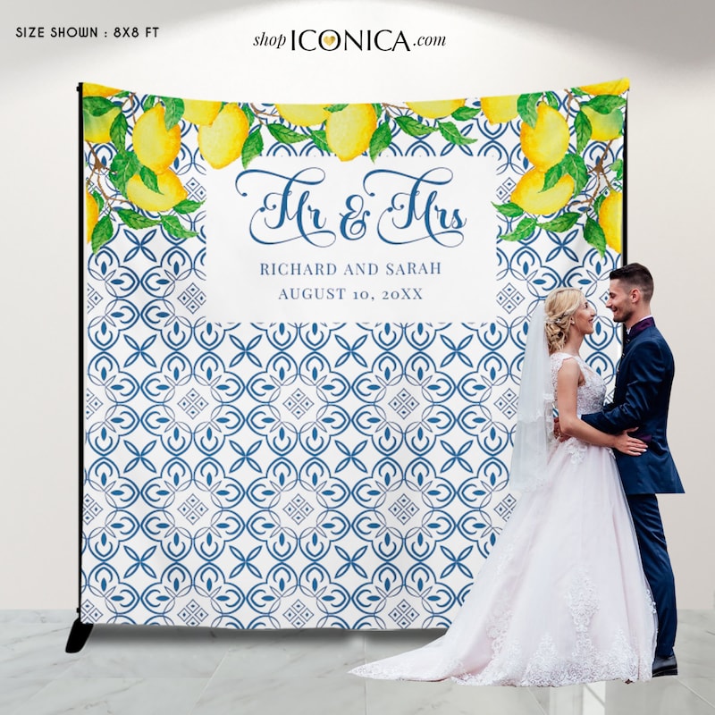 Lemon Backdrop - Etsy