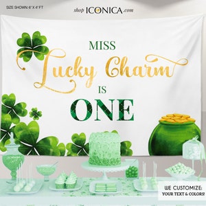 Lucky ONE St. Patrick's Day Themed Photo Backdrop,st. Patricks Day ...