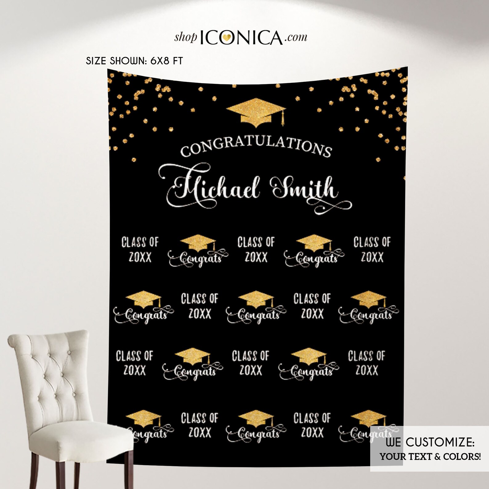 Graduation Party Photo Booth Backdrop Virtual Graduation - Etsy