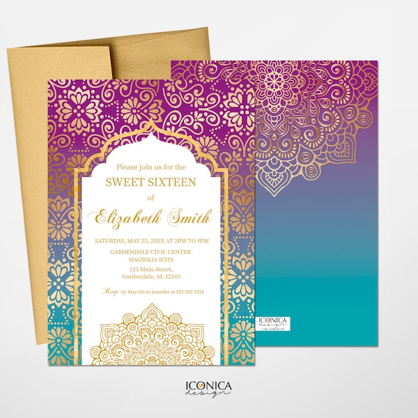 Moroccan Invitation - Etsy