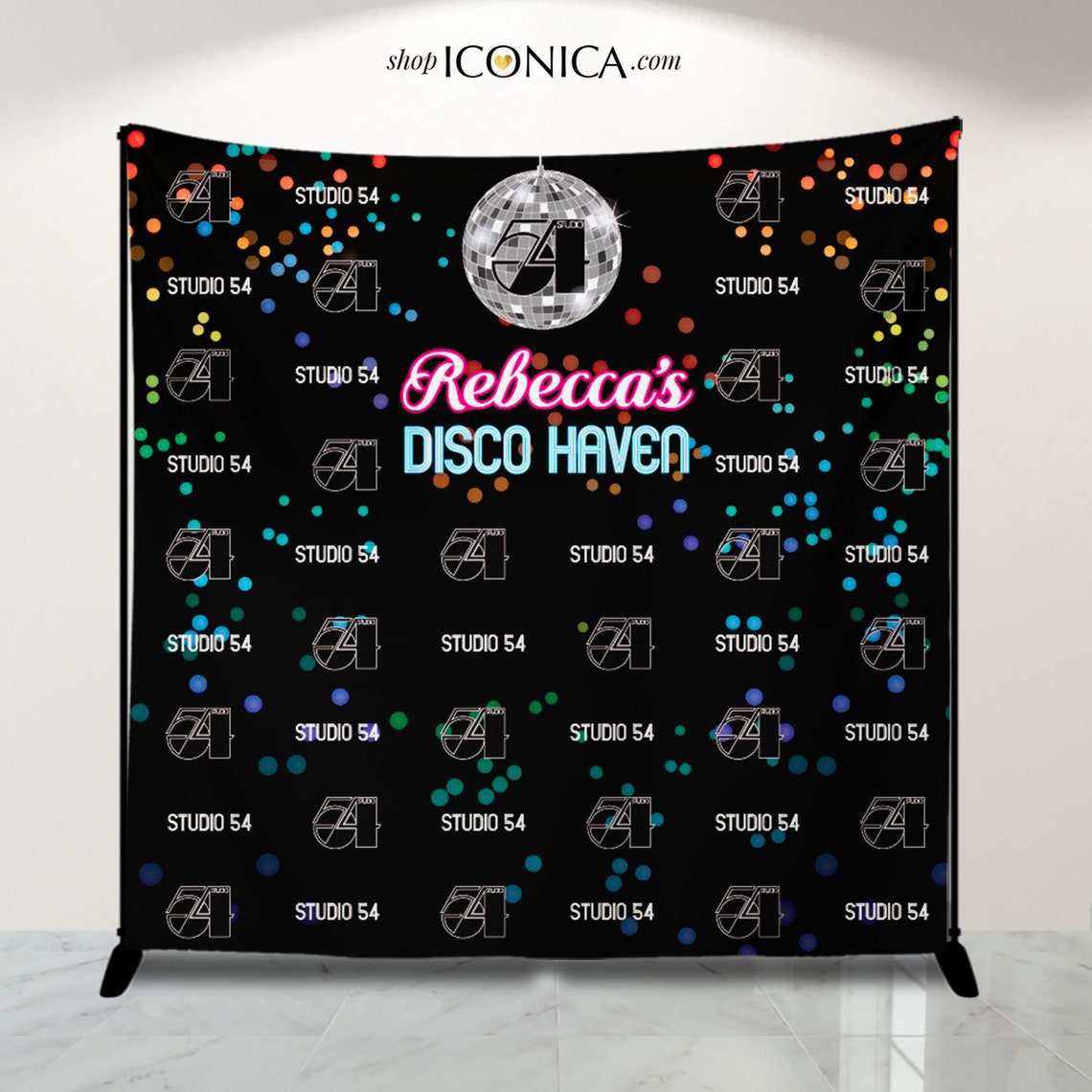 Disco Theme Birthday Party Backdropretro Dance Party70s - Etsy