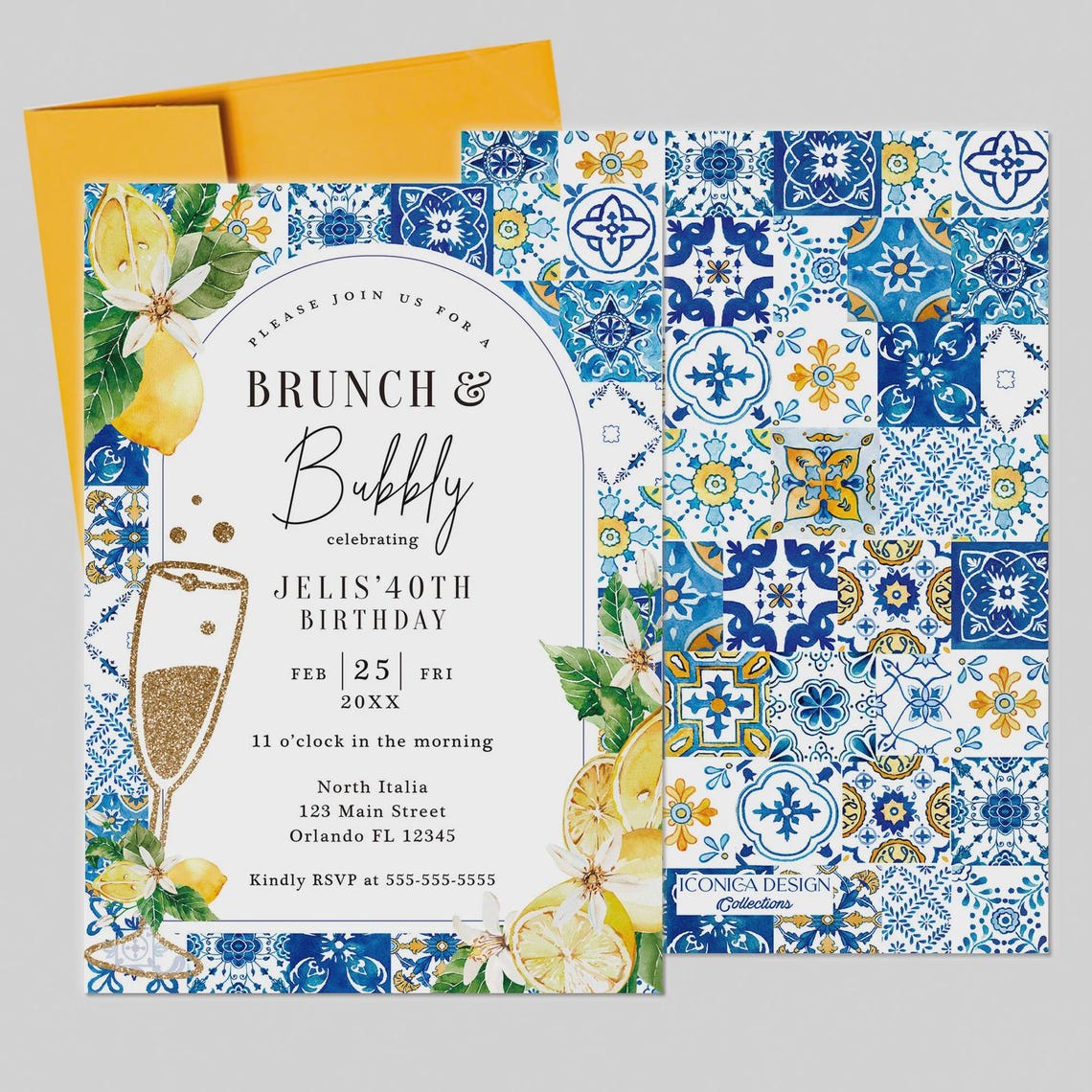 Tuscan Lemon Beverage Labels, Custom Wine or Beer Labels - Etsy