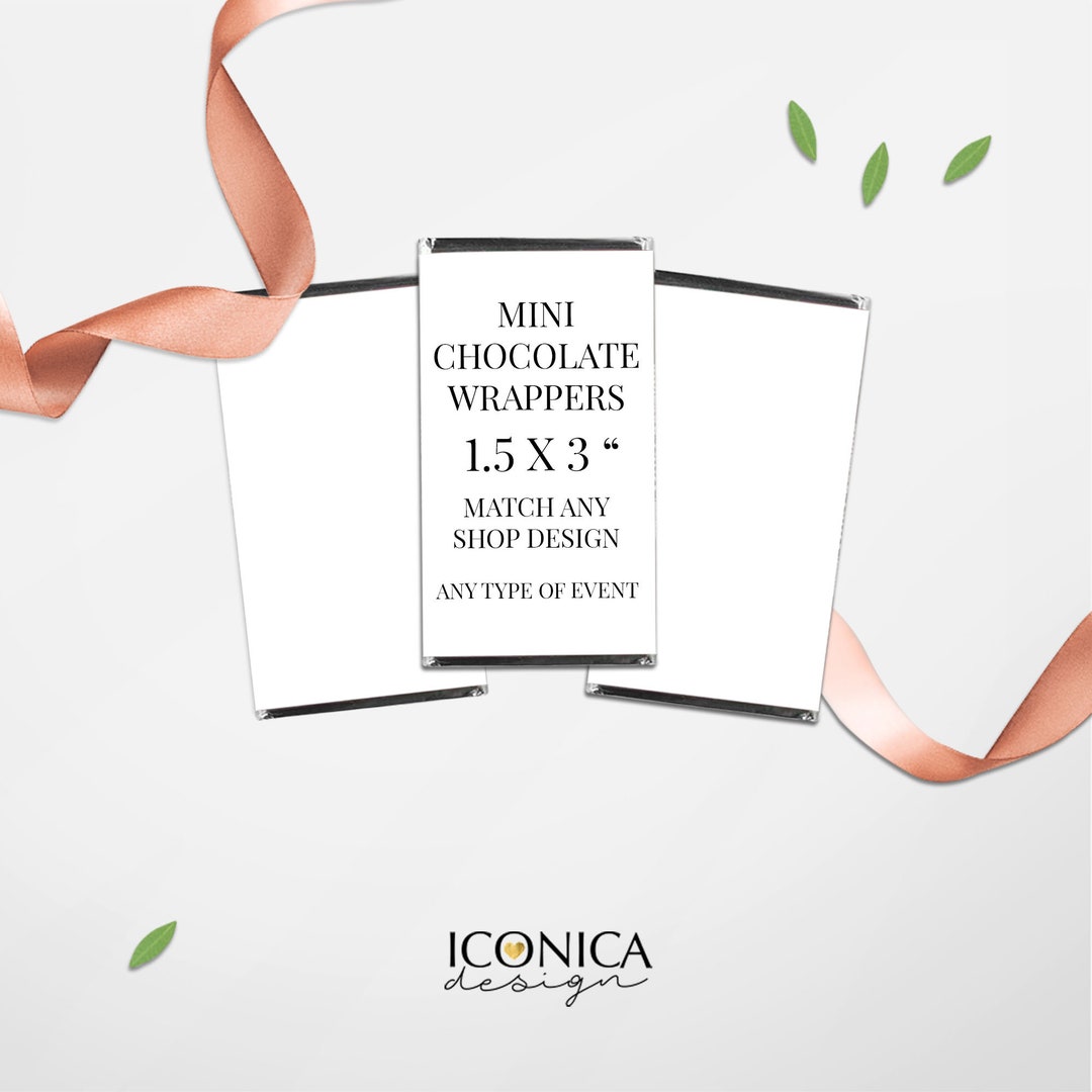 Mini Chocolate Wrappers – A La Carte Digital File – Made to Order - Etsy