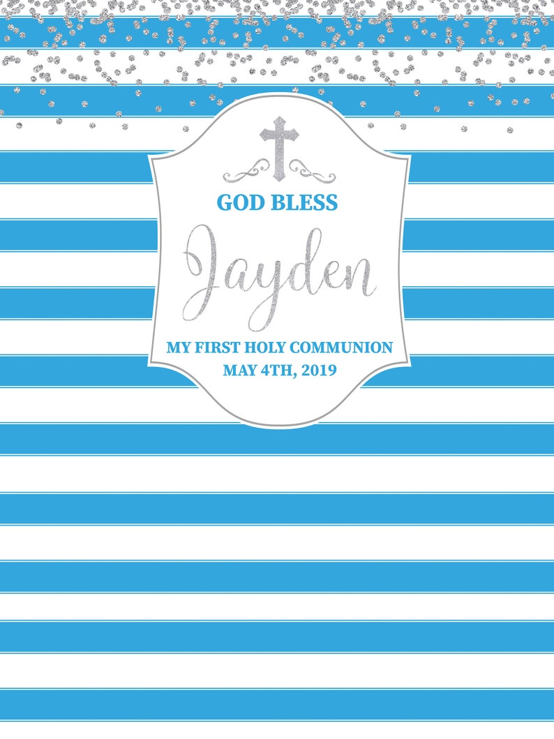 First Communion Photo Booth Backdrop Custom Step and Repeat | Etsy