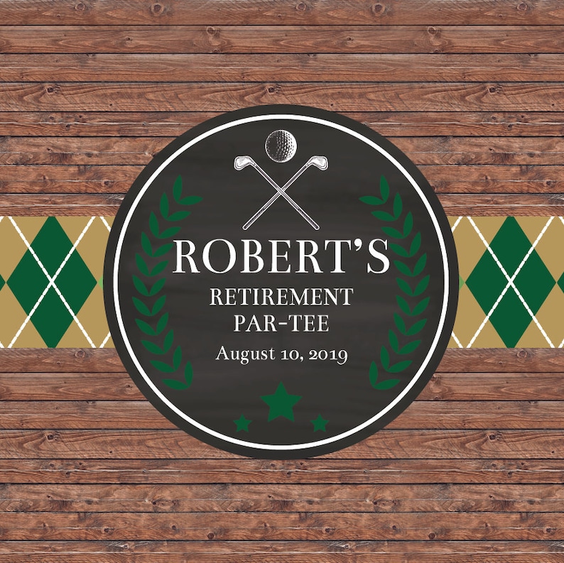 Retirement Party Backdrop Golf Partee Virtual Retirement | Etsy