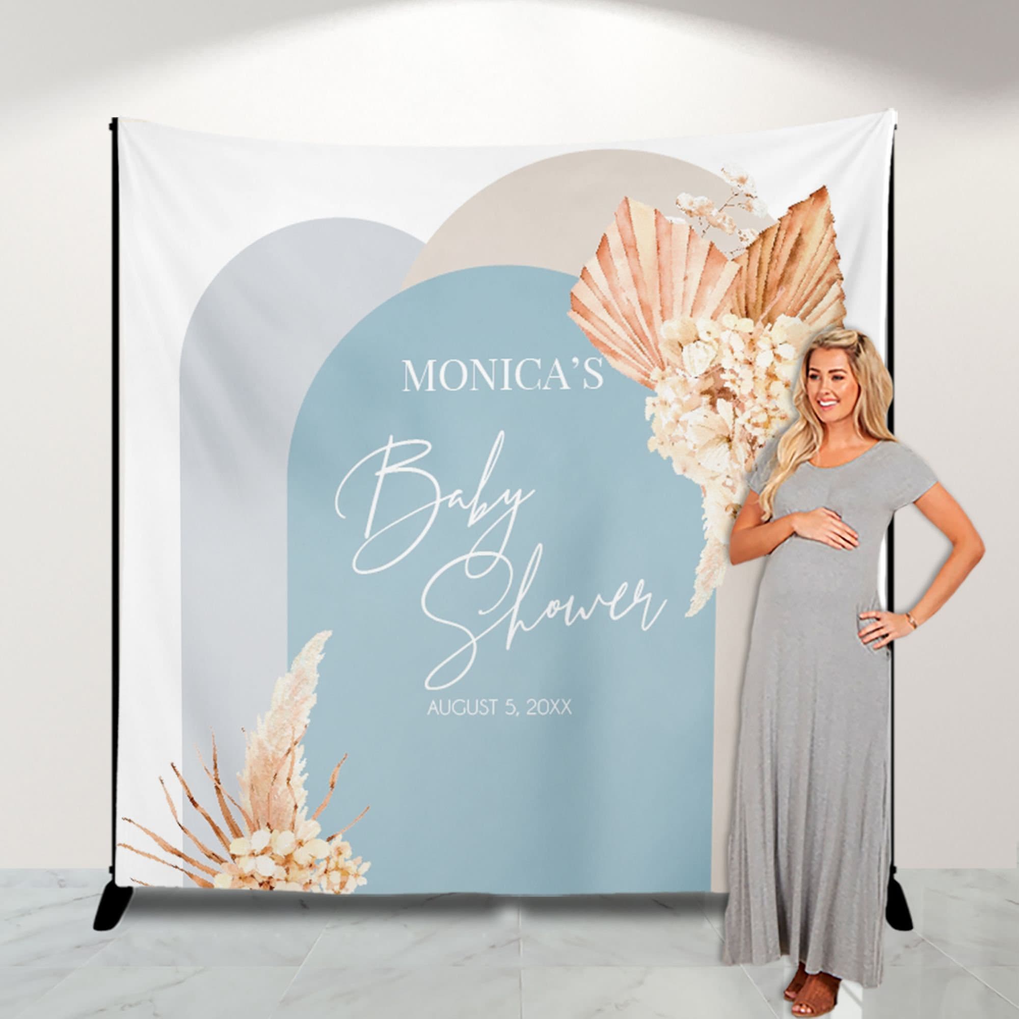 Boho Baby Shower Photo Backdrop Personalized Bohemian Chic | Etsy