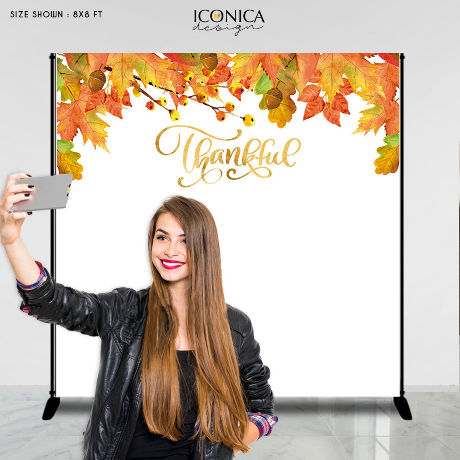 Thanksgiving Backdrop Thanksgiving Decor Thankful Banner Fall - Etsy