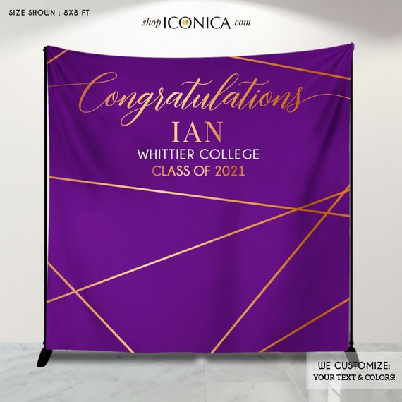Graduation Backdrop 2022 Modern Graduation photo backdrop Printed ...
