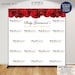 Red Rose Welcome Sign Bridal Shower Personalized Red and Black Baby ...