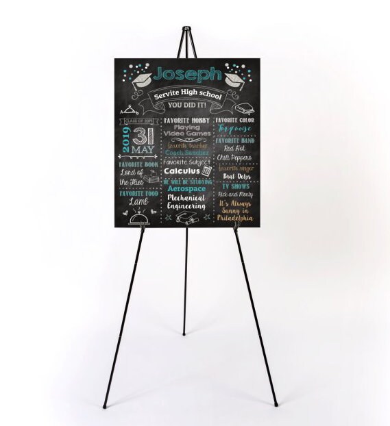 Graduation Chalkboard Sign Virtual Graduation Graduation - Etsy