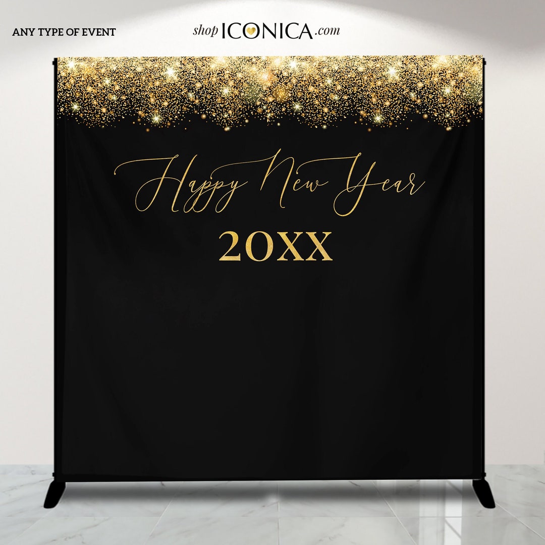 New Years Eve Backdrop, NYE PARTY New Year's Eve Party Photo Booth ...