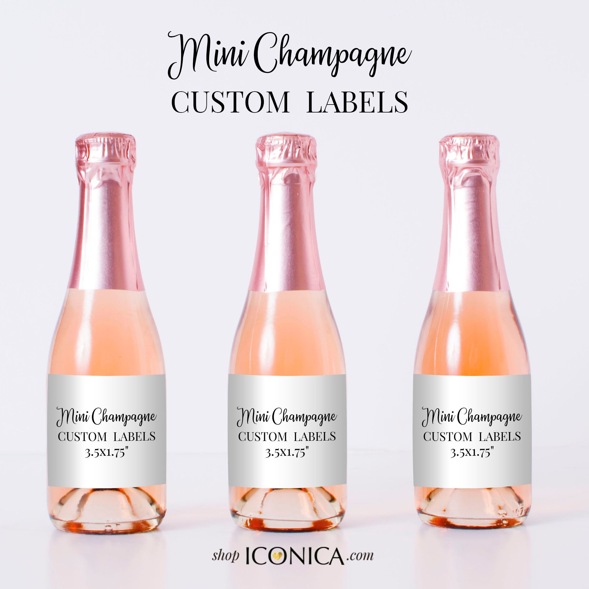 10 Mini Champagne Labels Personalized Bridesmaids Proposal Any | Etsy