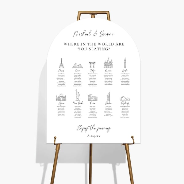 World Seating Chart - Etsy