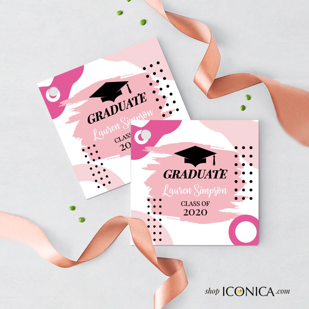 Graduation Favor Tags Modern and Bold Collection, Modern Gifts Tags ...