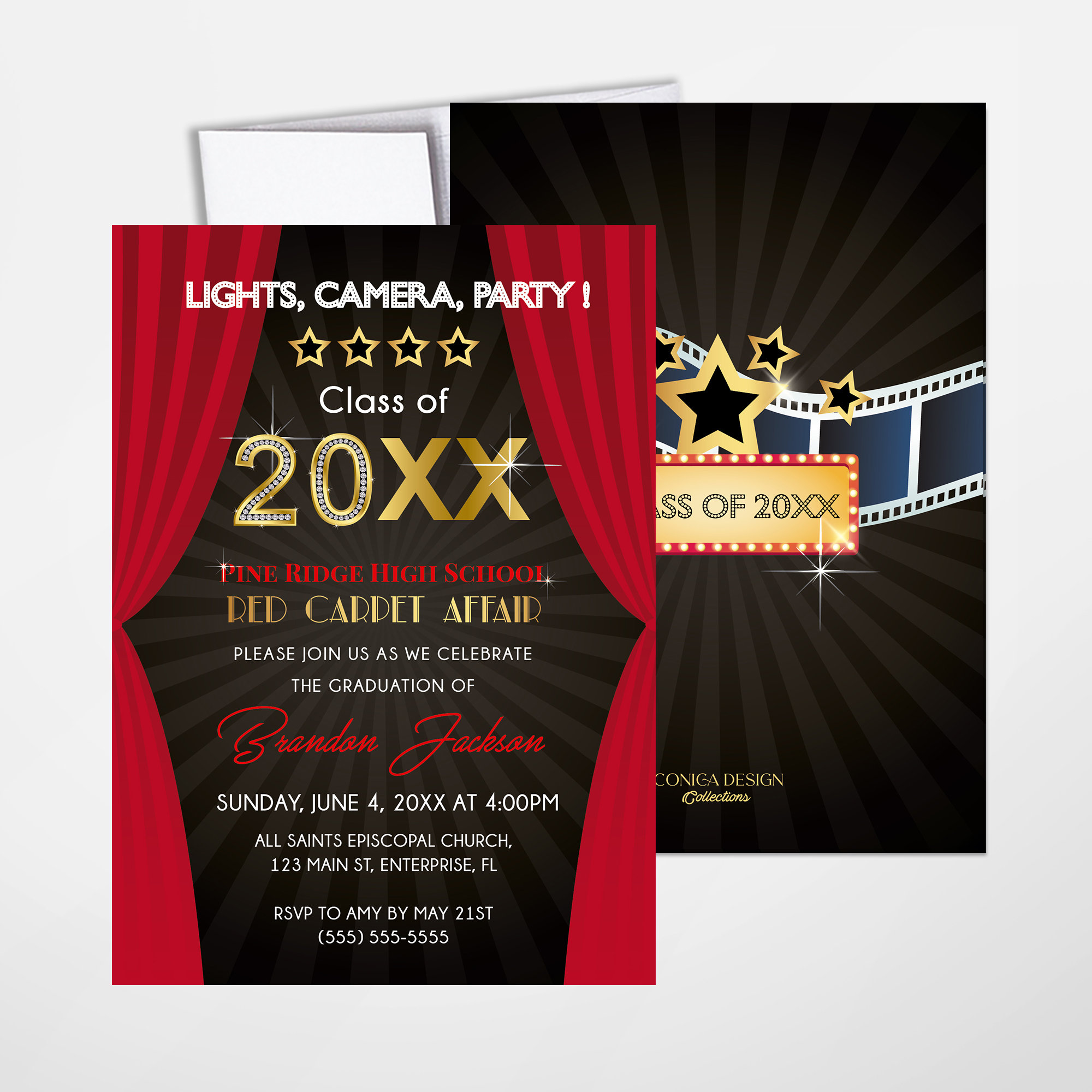 Hollywood Invitation Wordings