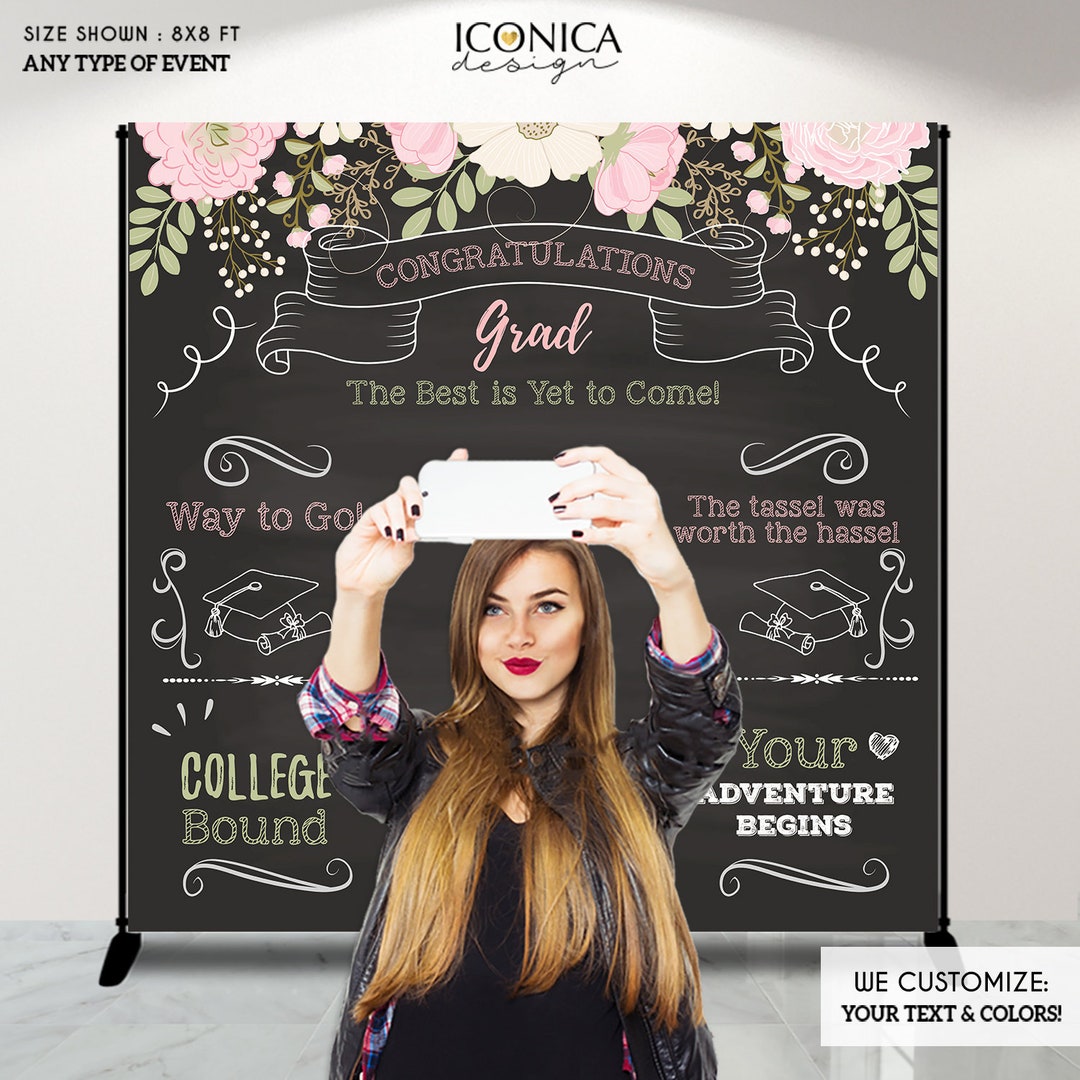 Graduation Party Photo Booth Backdrop,graduation Party Decorations ...