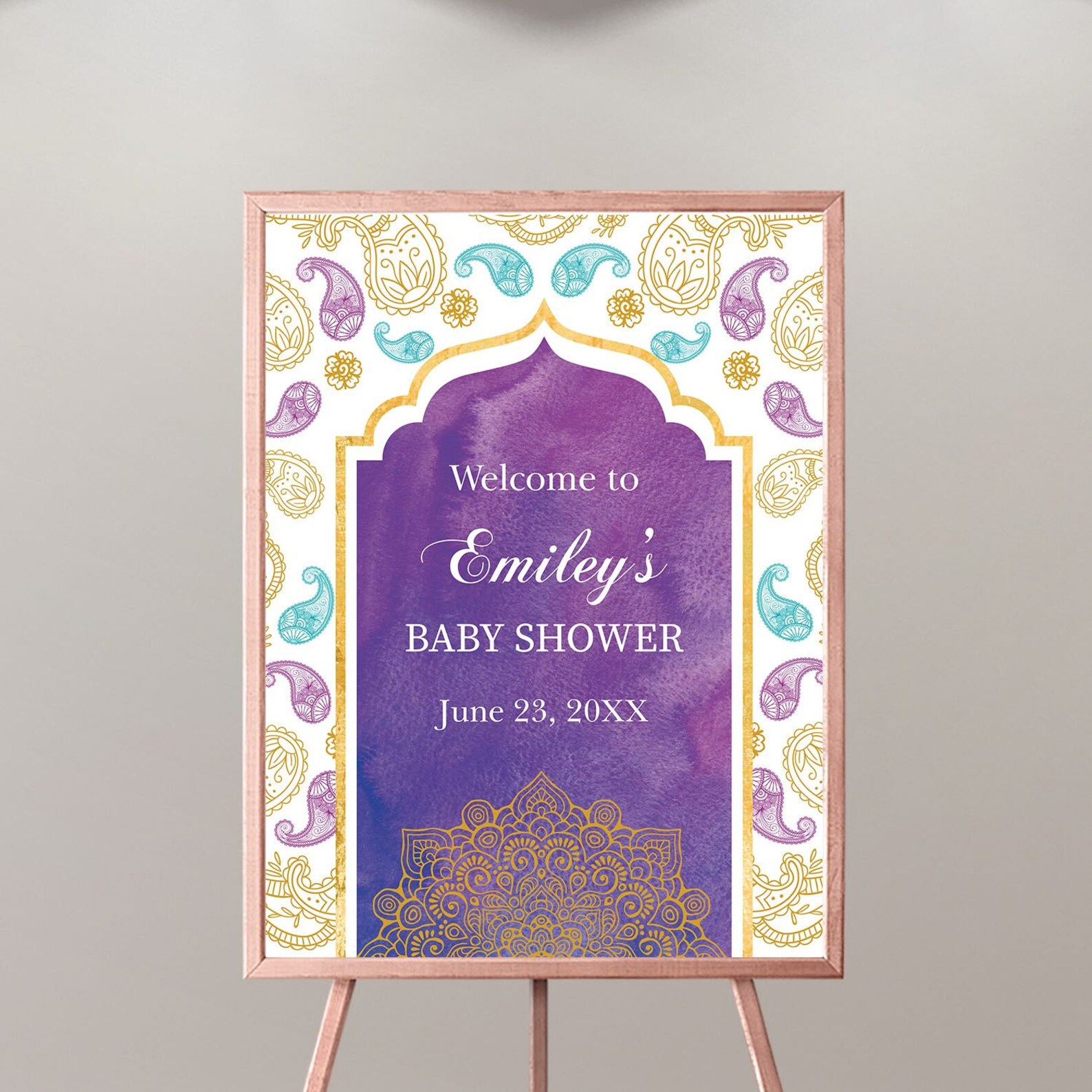 Moroccan Welcome Sign Any Type of Eventpersonalized | Etsy