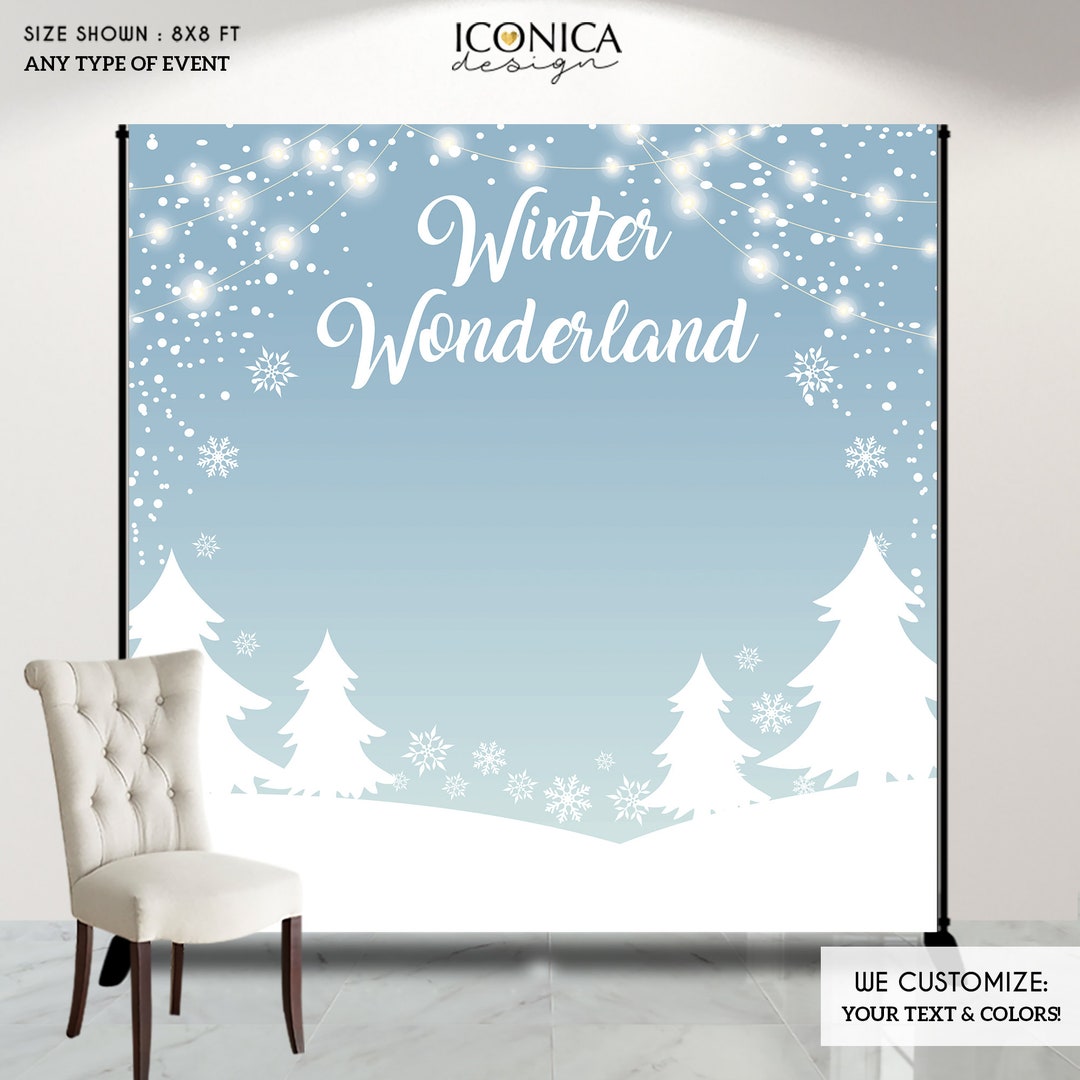 Winter Wonderland Backdrop,chritmas Backdrop,winter Party Backdrop ...