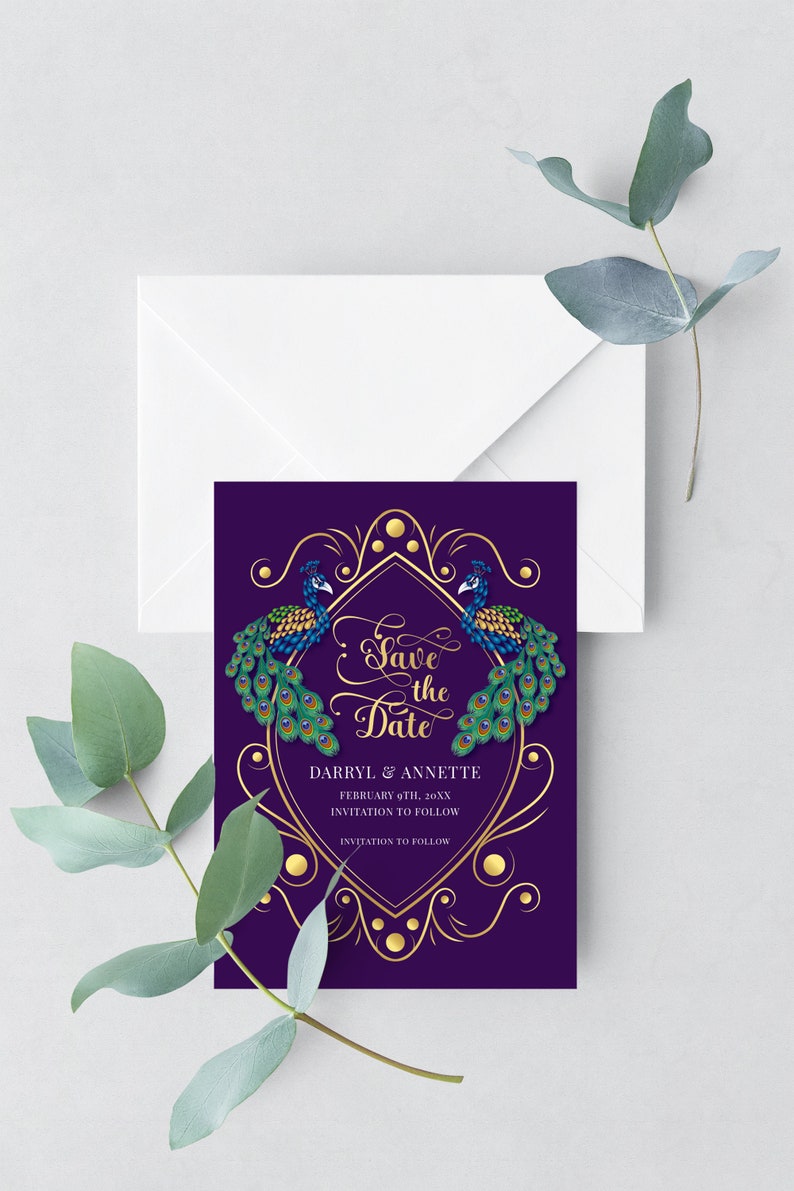 Peacock Table Numbers | Custom Event Decor (printed or DIY File) - Etsy